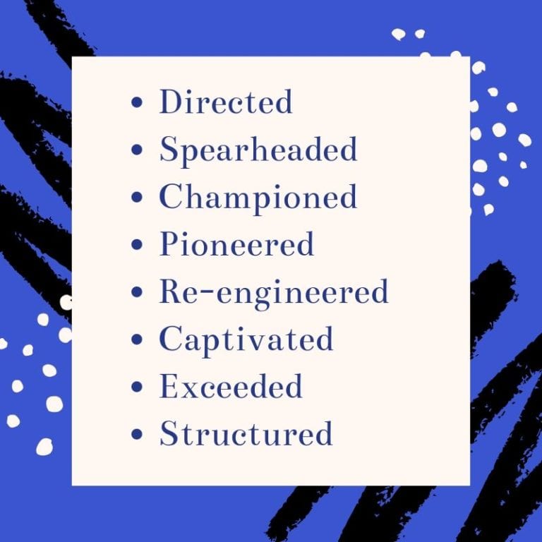 Strong Action Verbs and Your Resume