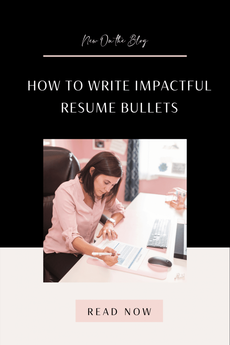 How to Write Impactful Resume Bullets