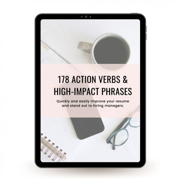 Resource: 178 Action Verbs & High-Impact Phrases to Improve Your Resume ...
