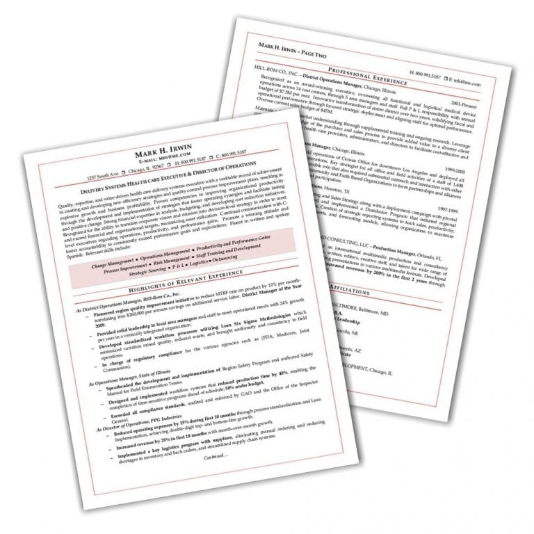 Executive Resume Samples 2024 - Real Resumes That Got Offers - Great ...