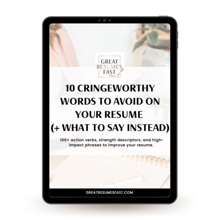 Resource: 10 Cringeworthy Words to Avoid on Your Resume - Great Resumes ...