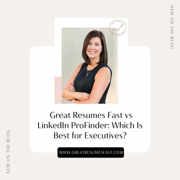 Great Resumes Fast vs. Solo Executive Resume Writers: What’s the ...