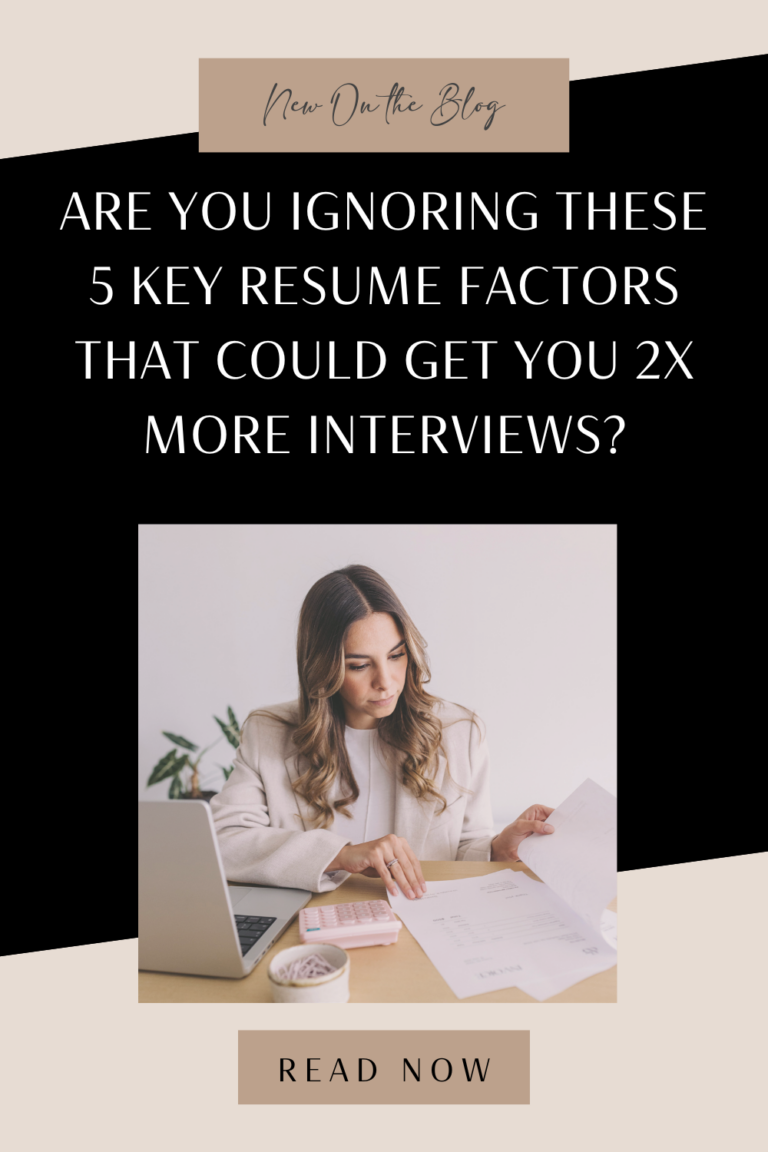 Are You Ignoring These 5 Key Resume Factors That Could Get You 2x More ...