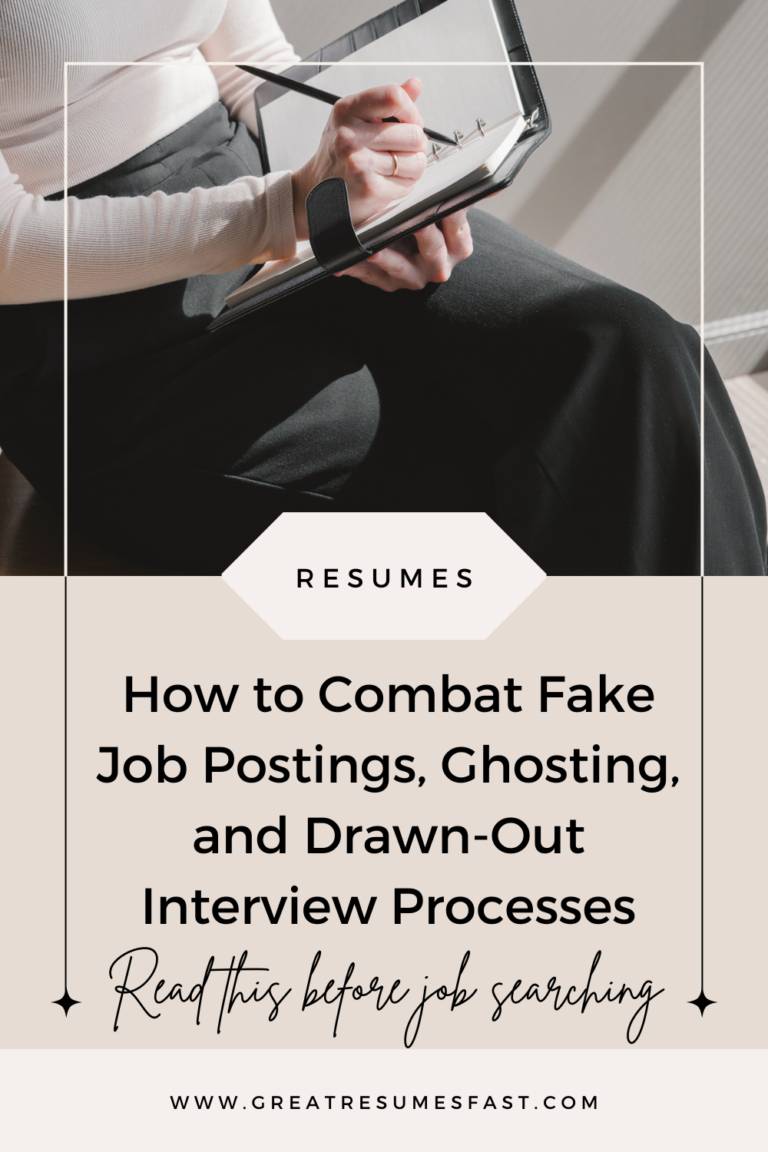 How to Combat Fake Job Postings, Ghosting, and Drawn-Out Interview ...