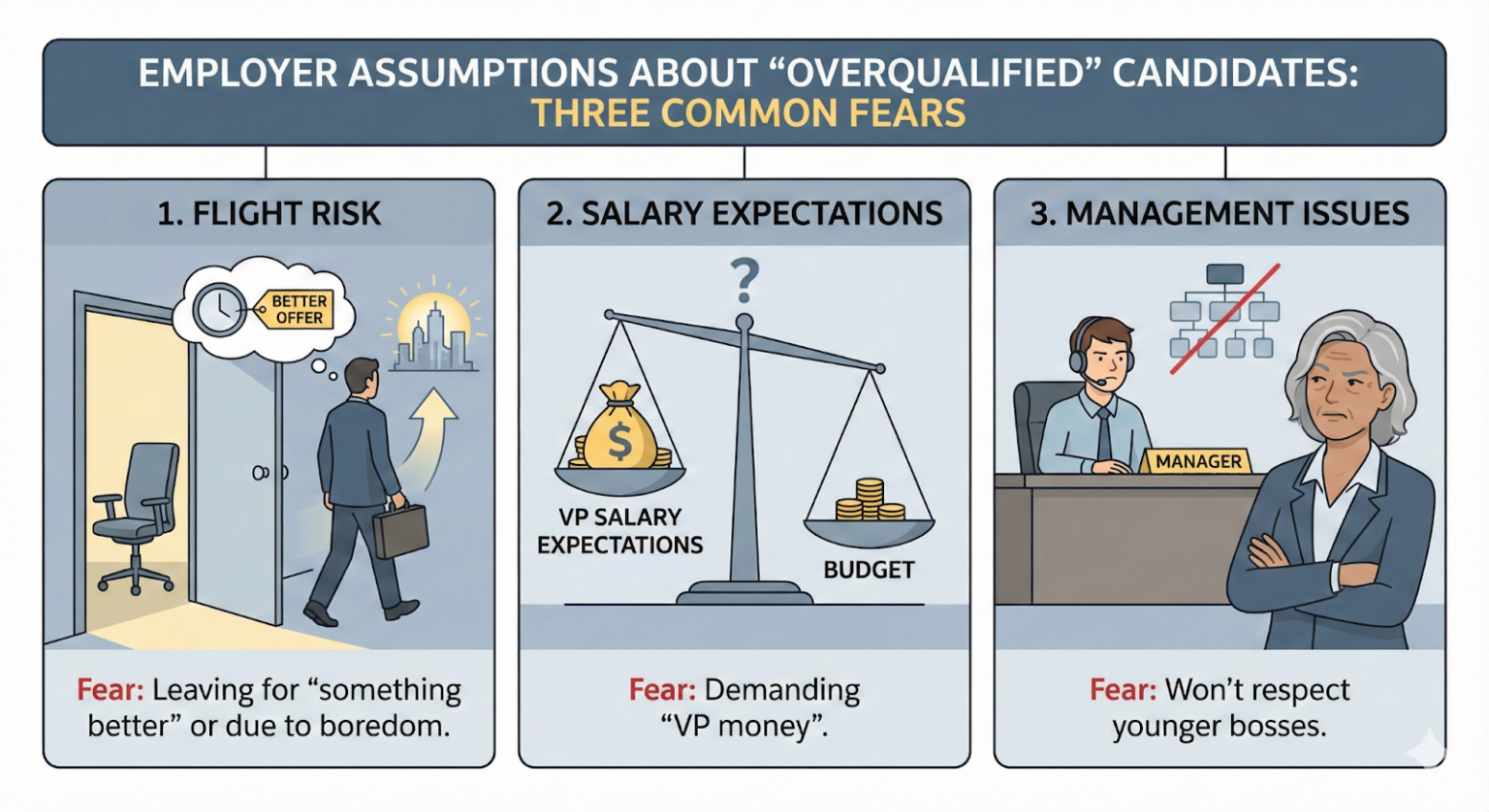 How to Stop Getting Rejected for Being Overqualified