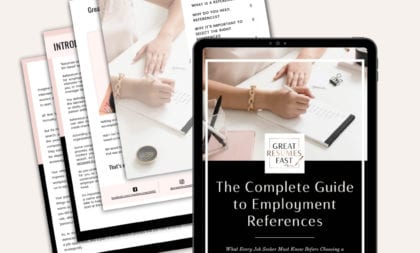 The Complete Guide to Employment References - Great Resumes Fast