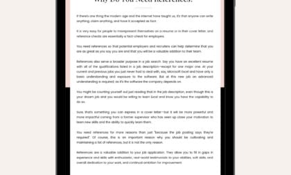 The Complete Guide to Employment References - Great Resumes Fast